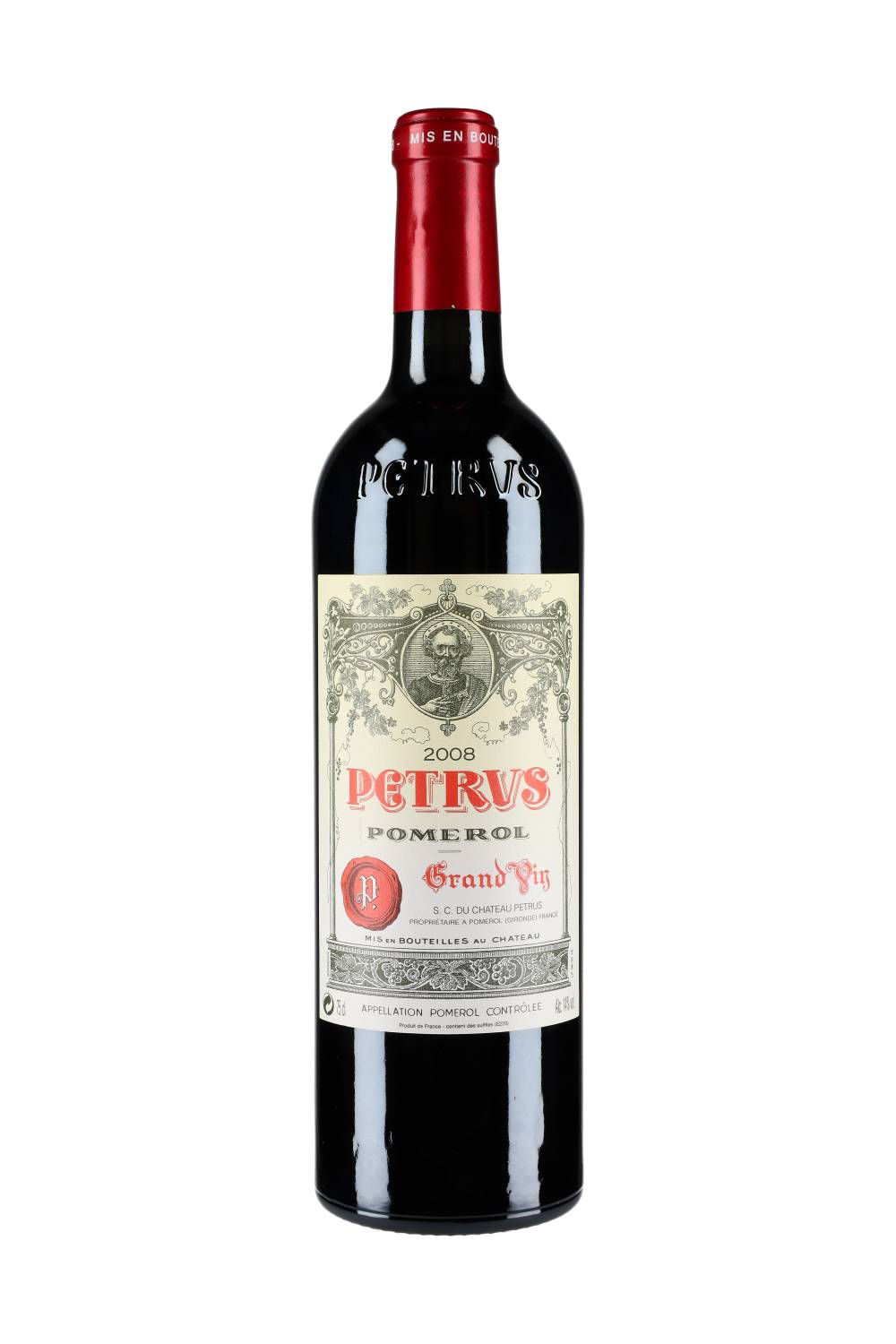 Pétrus Pomerol 2008 (faded label) - Total Grand Cru